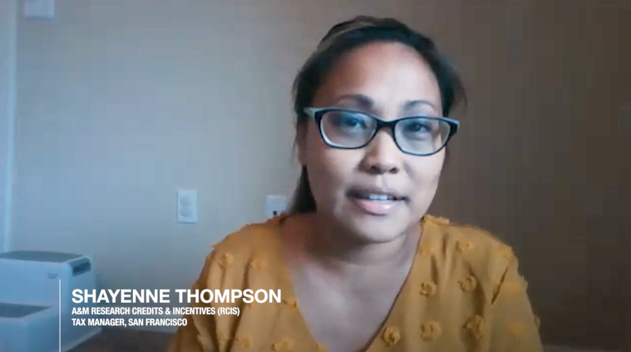 US Research Credits & Incentives: Shayenne Thompson | A&M Tax